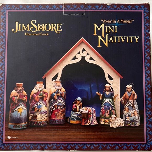 Enesco | Holiday | New Jim Shore Heartwood Creek Mini Nativity Away In ...